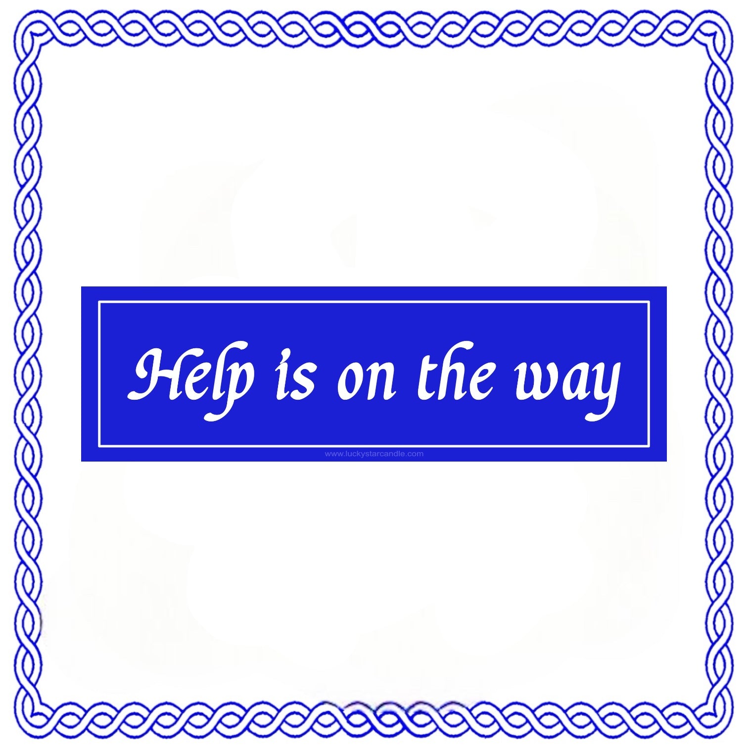 Help Bumper Sticker – luckystarcandle